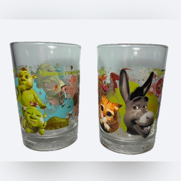 Dreamworks | Dining | Dreamworks Shrek Character Glasses Shrek The 3rd ...